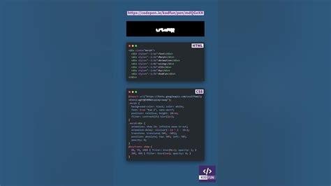 Text Morph Animation Using Css Youtube