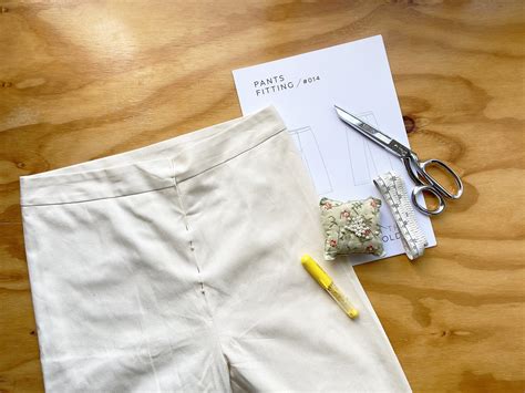 Making Pants Using A Pattern Block In The Folds