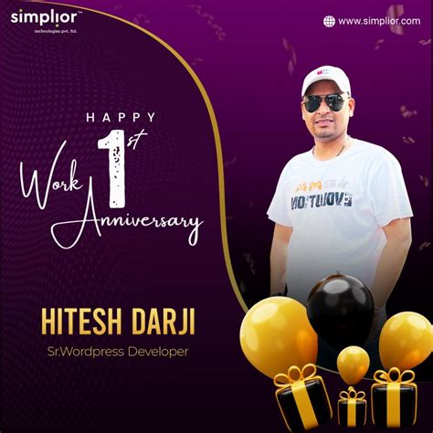 Simplior Technologies On Linkedin Workanniversary Employee Work