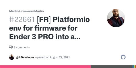 Fr Platformio Env For Firmware For Ender 3 Pro Into A Bigtreetech Skr Mini E3 V20 · Issue