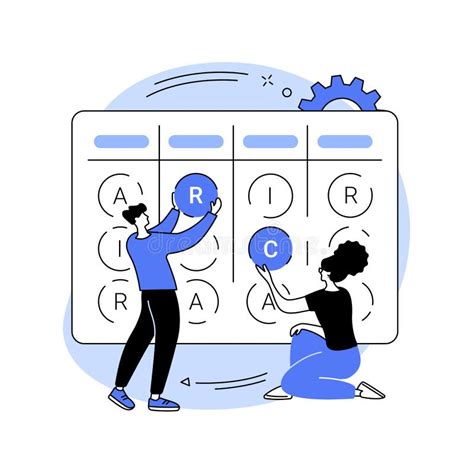 Raci Matrix Concept Vector Illustration Stock Vector Illustration Of Assignment Chart 148793961