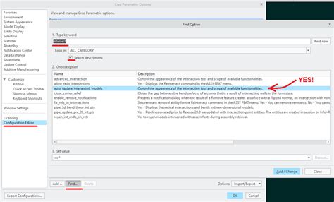 Solved Configpro Option For Assembly Cut Intersection Ptc Community