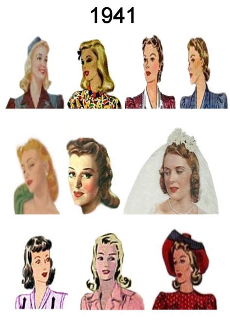 1940 1945 Pictures Of Hairstyles And Hats In 1940s Fashion History