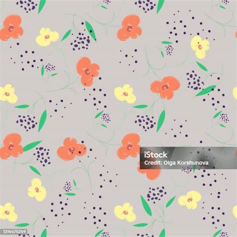 작은 꽃에 심플한 귀여운 패턴 초라한 세련된 밀레플뢰르 드레스 제조 배경 화면 인쇄 선물 랩 및 스크랩 북을위한 꽃 원활한 배경