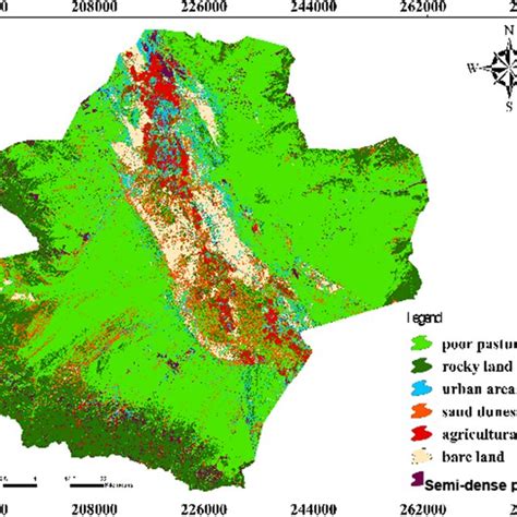 Land Use Map Produced By Multilayer Perceptron Neural Network Method