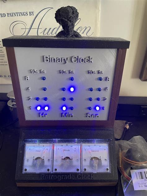 Binary Analog Dial Retrograde Clock Or The Bad R Clock Or The Rosetta Stone Clock 7 Steps