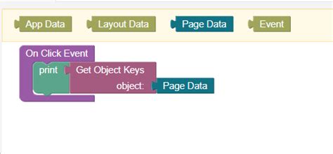 See All Properties In Object Eg Page Data Form Data Etc Ui Builder Backendless Support