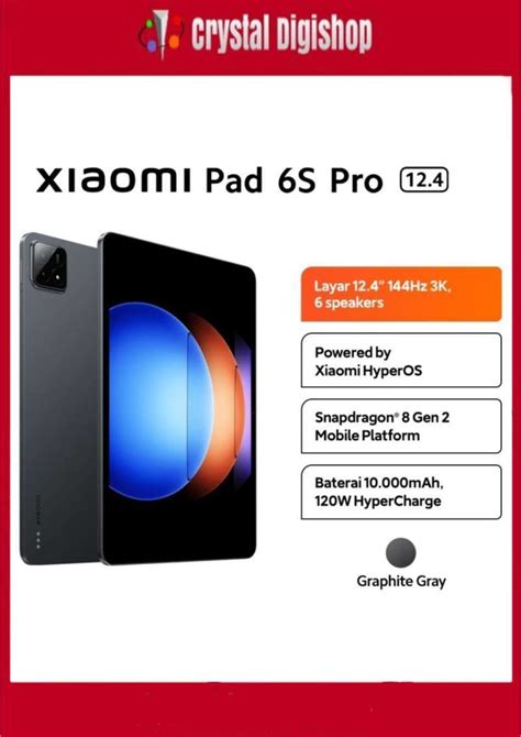 Jual Xiaomi Pad S Pro Gb Gb Gray Di Seller Crystal Digishop Babakan Ciamis Kota
