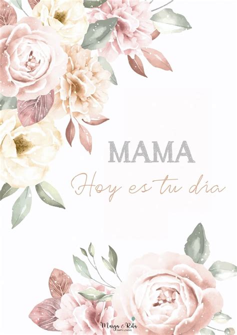 Gráfica Día De La Madre Happy Mothers Day Banner Mom Cards Flower Frame