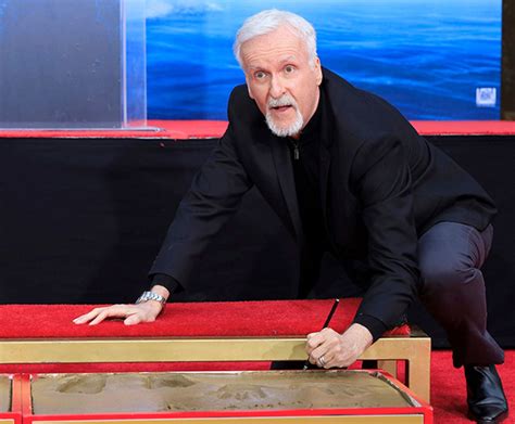 Cameron Leaves Prints In Tlc Chinese Theatre Court Los Angeles Wave