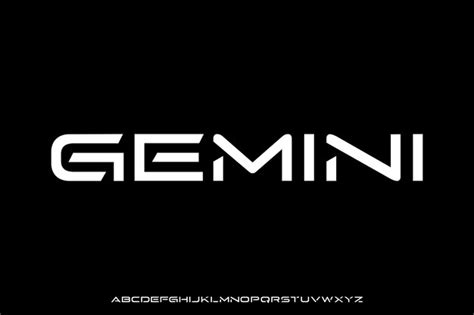 Premium Vector Modern Creative Futuristic Alphabet Display Font Vector Unique Expanded