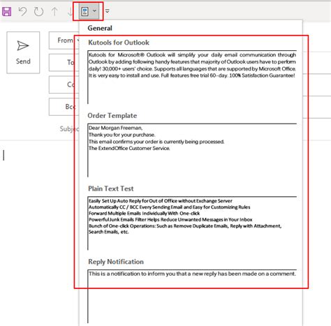 How To Add Quick Parts To Quick Access Toolbar And Use It In Outlook