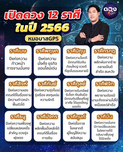 เปิดดวงทั้ง 12 ราศี ในปี 2566 โดย หมอบาสgps ดวง Live