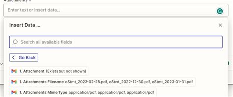 how can i send multiple email attachments in one email using zapier