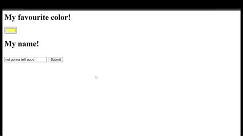 My First Html Youtube