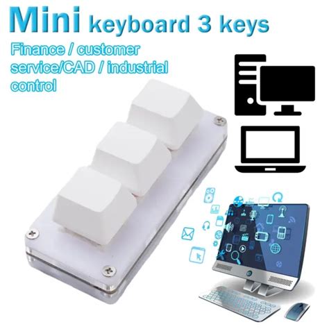 MINI 3 KEY KEYPAD Gaming Keyboard Programming Macro Keypad Mechanical