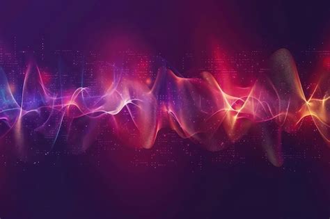 Abstract Colorful Digital Wave Art Premium Ai Generated Image