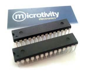 Microtivity Pack Of 2 ATmega328 8 Bit AVR Microcontrollers W 32KBytes ISP Flash