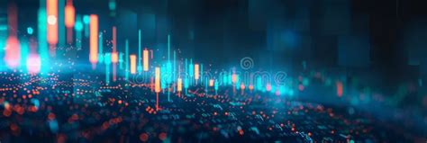 Digital Financial Data Analysis Background With Charts For Business