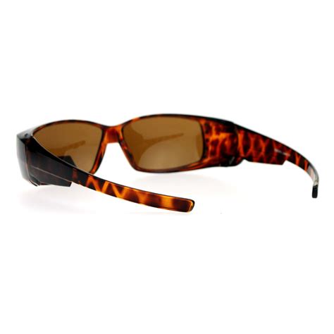 Polarized Fit Over Glasses Sunglasses Womens Rhinestone Rectangular
