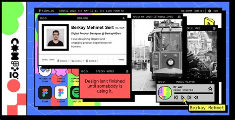 Config 2022 Name Badge Berkay Mehmet Sert Free Figma Template F