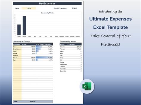 Expense Tracker Excel Expense Tracker Template Spending Etsy
