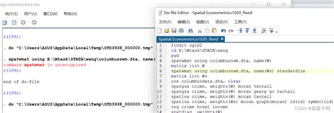 Stata报错：command Spatwmat Is Unrecognized Csdn博客