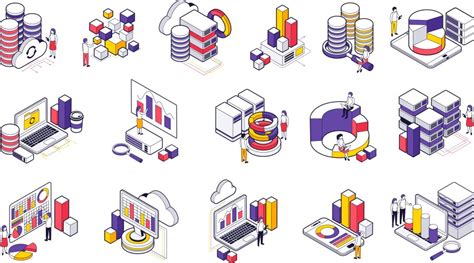 Data Science Isometric Vector Images Over 5800