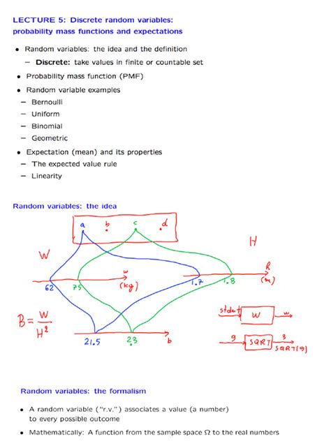 Lecture 5 Discrete Random Variables Pdf