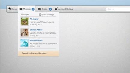 Download Gratuito Do Vetor Stylish Navigation Bar With Dropdown PSD FreeImages