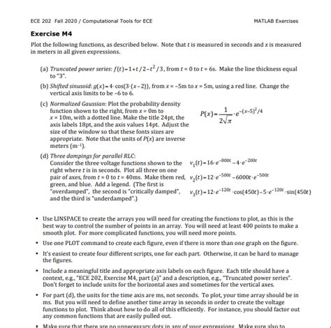 Solved ECE Fall Computational Tools For ECE Chegg