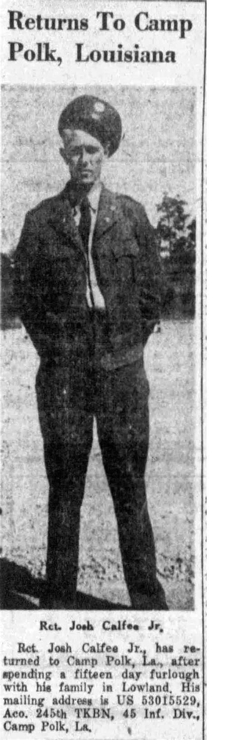 Josh Barlow Calfee 1925 1990 Find A Grave Memorial