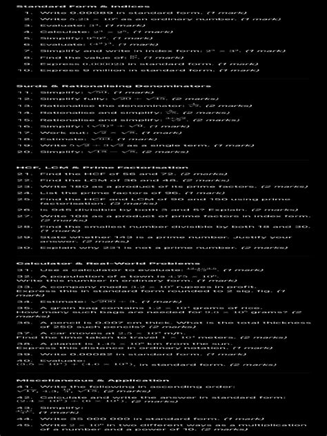 Igcse Math Unit Test Pdf