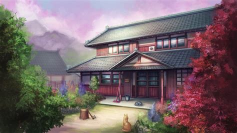 Иллюстрация Японский домик в стиле 2d Cg Game Dev