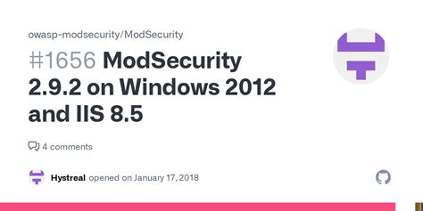 Modsecurity 292 On Windows 2012 And Iis 85 · Issue 1656 · Owasp