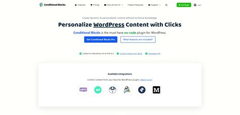 conditional blocks pro plugin lifetime deal for wordpress
