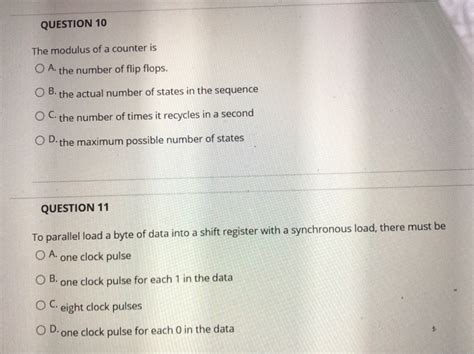 Solved Question 8 A 3 Bit Binary Counter Has A Maximum