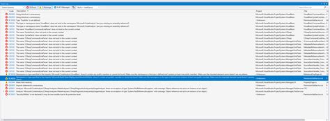 Unloading A Project Should Immediately Remove The Errorswarnings From