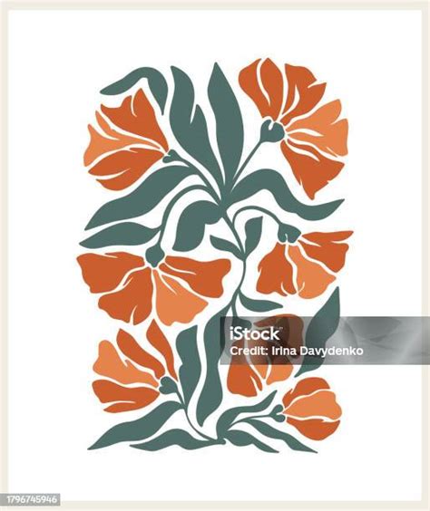 벡터 추상 그루비 Y2k 꽃 포스터 유행 복고풍 사이키델릭 2000 년대 스타일 미적 히피 1970 1979 년에 대한 스톡 벡터 아트 및 기타 이미지 Istock