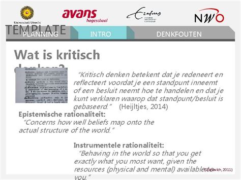 Powerpoint Tabs Template Kritisch Denken Voor Eva Janssen