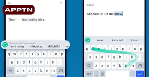 Grammarly Grammar Correction Keyboard App Tn