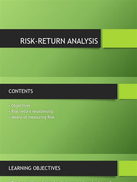 Risk Return Analysis 3 Pdf Financial Risk Capital Asset Pricing Model