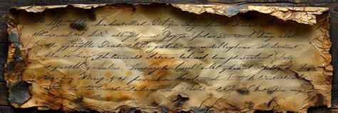 Ancient Scroll With Handwritten Text Antique Paper Quill Premium Ai Generated Image