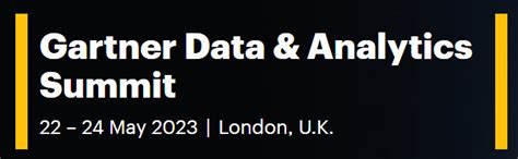 Gartner Data And Analytics Summit London