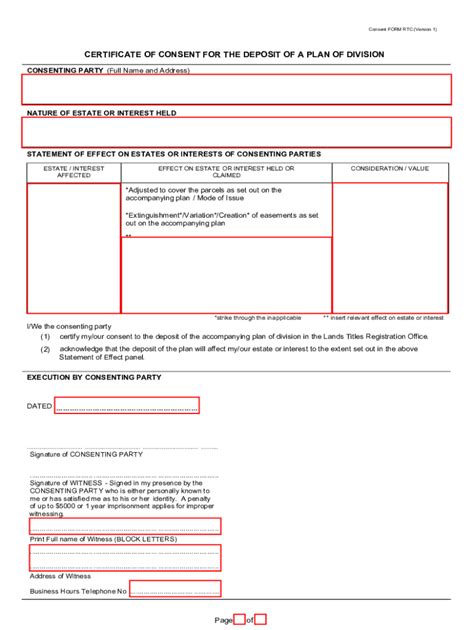 Fillable Online Rtc Consent Rtc Consent Fax Email Print Pdffiller