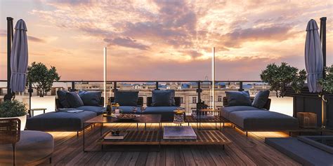 The Terrace Anton Solopov Luxury Rooftop Seating Luxury Rooftop