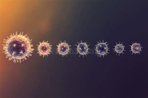 Progression Of Virus Forms From Basic To Complex Showing Structural Variations And Evolutionary