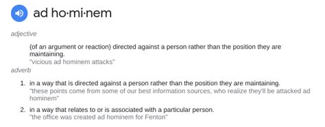 Ad Hominem Blank Template Imgflip
