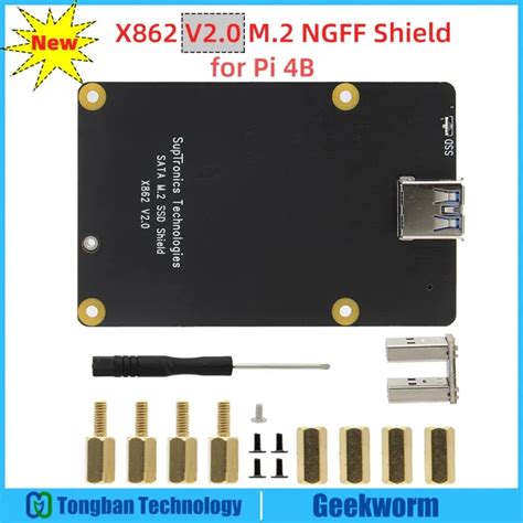 1 Geekworm X862 V2 0 M 2 Ngff Sata Ssd Storage Expansion Board With Usb