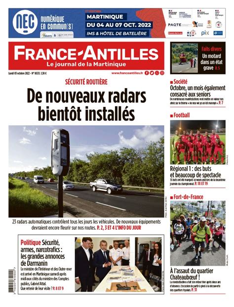 France Antilles Martinique N°20221003 Du 03 Octobre 2022 à Télécharger